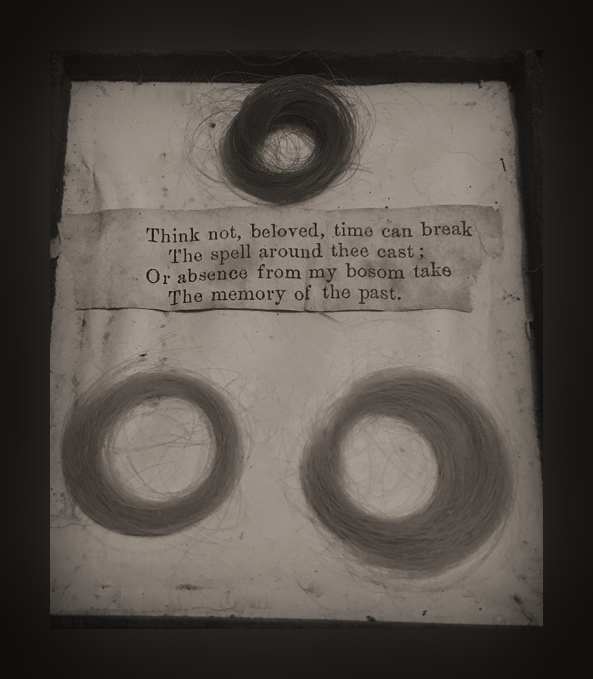 Locks of Hair & Poem, Image #2636 | The Thanatos Archive